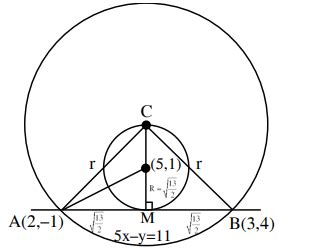 Let C Be A Circle Passing Through The Points A And B The