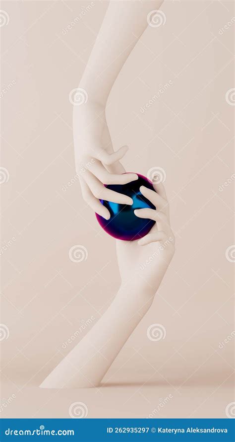 Rendering Of A Hand With Muscles And Tendons On A Blue Background