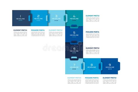 Step By Step Template Chart Diagram Scheme Infographic Stock Vector Illustration Of Graph