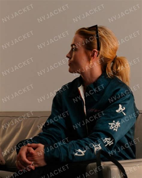 Taurus Maddie Hasson Bomber Jacket Womens New Blue Jacket