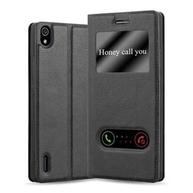 Huawei ASCEND P7 lommebokdeksel cover svart Elkjøp