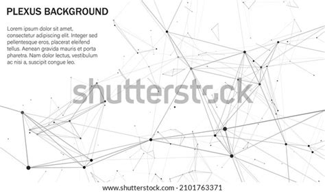 Plexus Lines Dots Connected Particles Network Stock Vector Royalty Free 2101763371 Shutterstock