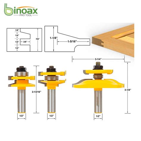 Binoax 3 Bit Raised Panel Cabinet Door Router Bit Vicedeal