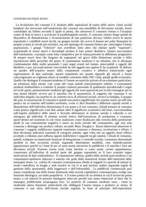 Consumo Dunque Sono Docsity