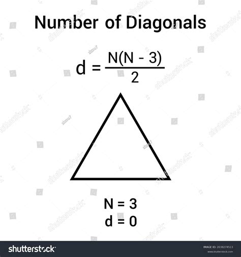 Number Diagonals Triangle Stock Vector Royalty Free Shutterstock