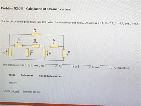 Solved Problem 02013 Calculation Of A Branch Current For