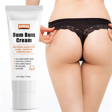 Bum Cream Creme De Massagem De Bumbum De Baunilha Limão Firmador Não Oleoso Para Firmar