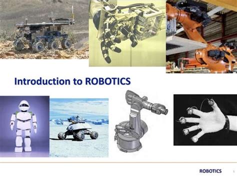 Introduction To Robotics Ppt Introduction To Robotics Ppt