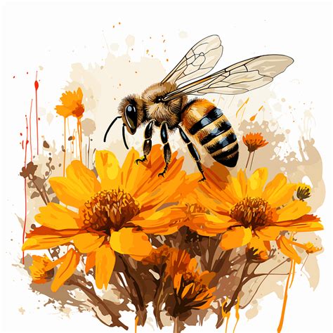 Download Ai Generated Honey Bee Royalty Free Stock Illustration