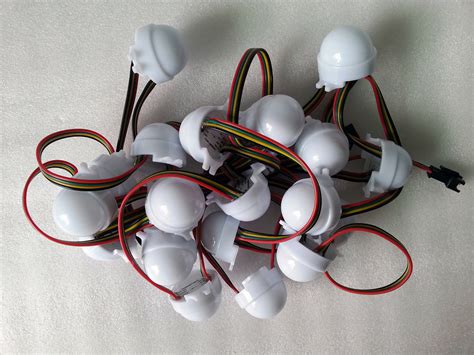 12V Programmable WS2801 String 30mm 3 LEDs LED Pixel Module Light