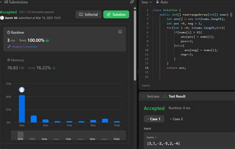 100daysofcode leetcode java problemsolving arrays twopointers