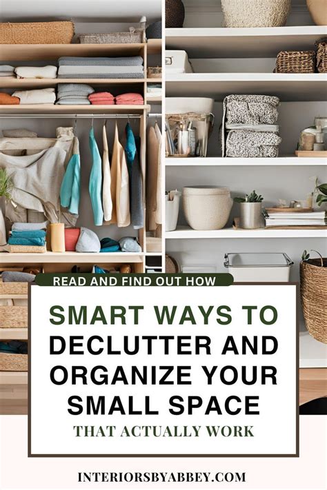 How To Declutter And Organize Your Small Space At Home Organize Declutter Small Space