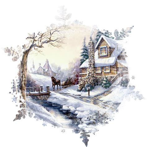 Зимний пейзаж Winter Landscape Winter Christmas Scenes Winter