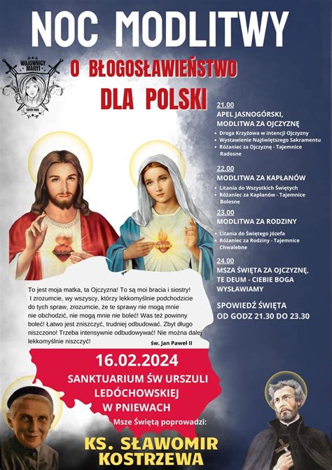 NOC MODLITWY O BŁOGOSŁAWIEŃSTWO DLA POLSKI Fleet pl
