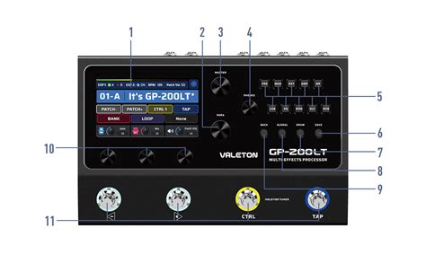 Valeton Gp 200lt Multi Effects Pedal Multi Effects