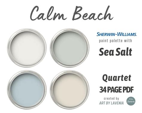 Sherwin Williams Beach House Color Palette With Sea Salt Paint Palette
