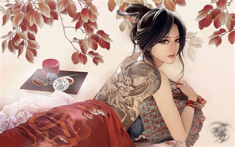 デスクトップ壁紙 図 女性 ファンタジーアート アニメ 入れ墨 春 花 1920x1200 Tomas692