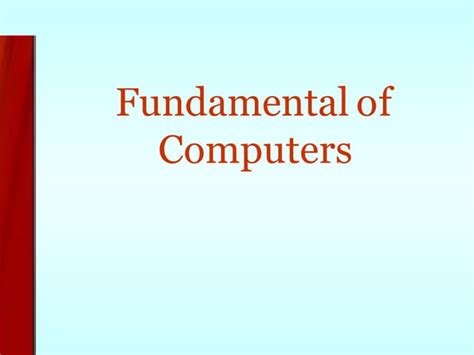 Computer Fundamentalspptx