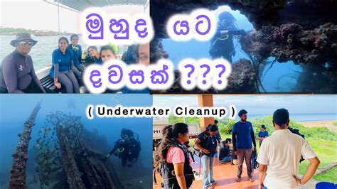 කණ හයනන මහද යටටම ගය Underwater Cleanup for Ocean Conservation ocean underwater