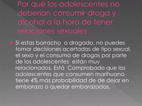 Drogas Sexo Y Alcohol Ppt