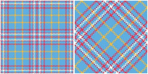 Plaid Patterns Seamless Checker Pattern Template For Design Ornament Seamless Fabric Texture