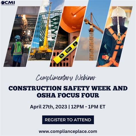 Webinar Construction Safety Week And OSHA Focus Four Compliance