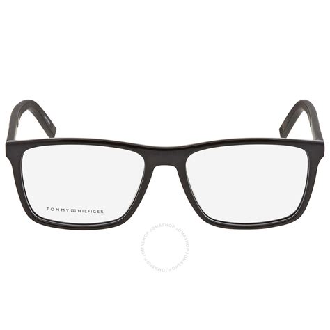 Tommy Hilfiger Demo Rectangular Mens Eyeglasses Th 1592 0807 55