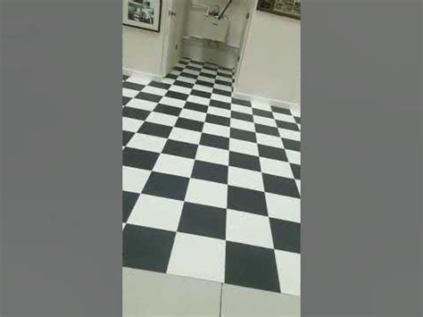 Awesome Checkerboard Vct Tile Floor In Airplane Hangar Youtube