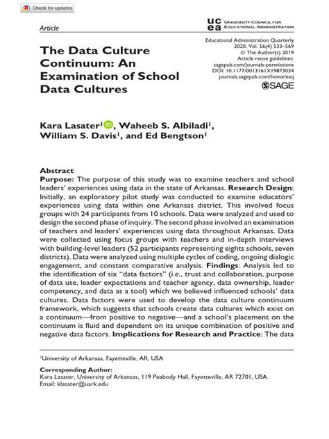the data culture continuum pdf teachers data