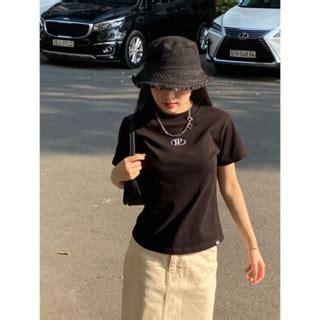 Áo thun baby tee LOGO W cotton 100 thêu chữ W Áo baby tee Whattowear