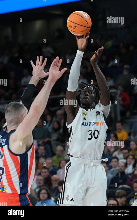 Eli Ndiaye Of Real Madrid During Acb League Match Between Real Madrid