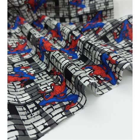 Tela De Patchwork Marvel Spiderman Graffiti