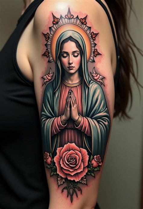 Virgin Mary Tattoo Ideas Youll Love