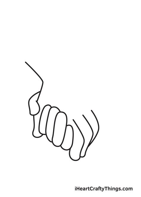 Holding Hands Drawing How To Draw Holding Hands Step By Step