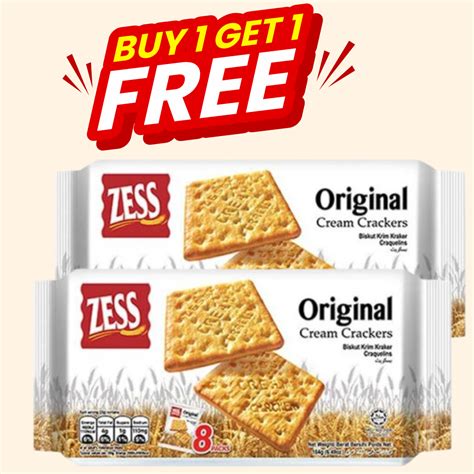Zess Original Cream Crackers 184g Buy 1 Get 1 Free Expiry Sep 13