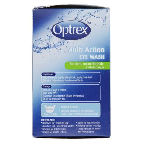 Optrex Multiaction Eye Wash 300ml With Eye Bath Refreshing Eye Relief Buy Now With Express