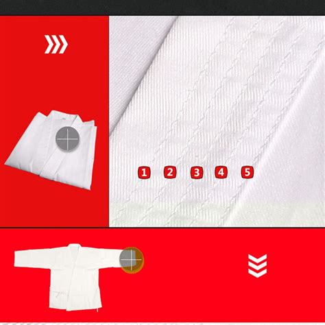 White Adult Karate Uniform Breathable Dobok Kyokus Vicedeal