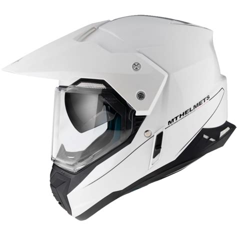 Mt Synchrony Duo Sport Sv Solid A0 Gloss Pearl White Motard Class