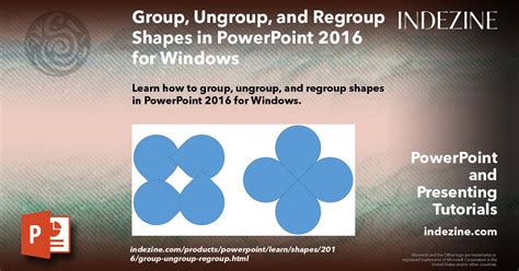 Group Ungroup And Regroup Shapes In Powerpoint 2016 For Windows