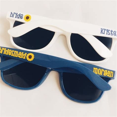 Personalized Sunglasses Wedding Bridal Party Favors Etsy