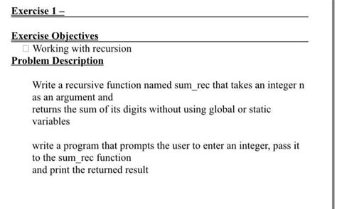 solved exercise 1 exercise objectives working with