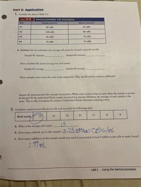 solved part d application 1 consider the data in table