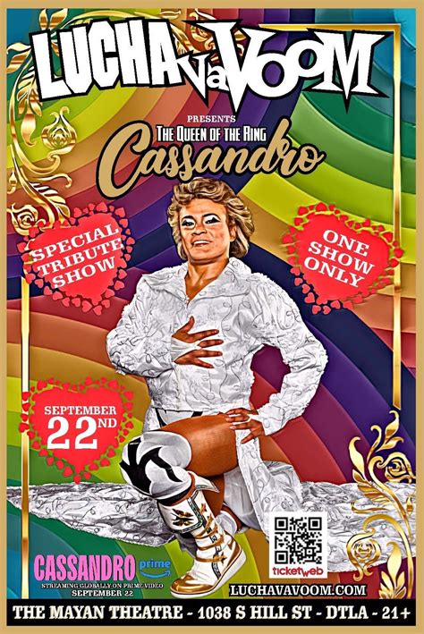 Lucha Vavoom To Honor Lucha Libre Trailblazer And Queer Icon Cassandro