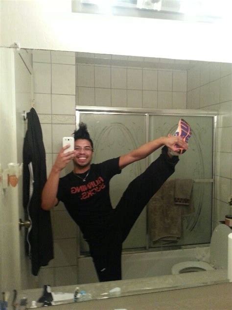 Cheerleader Hidden In A Runner Mirror Selfie Cheerleading Runner