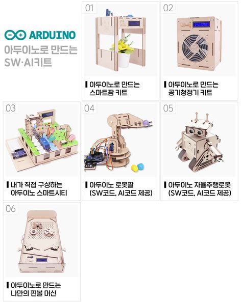 아두이노 스마트시티 만들기 키트아두이노 Uno 호환보드 센서 메뉴얼 포함