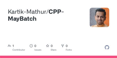 Github Kartik Mathurcpp Maybatch