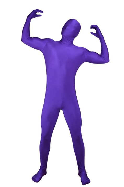 Scm034 Spandex Nylon Lycra Fetish Zentai Suit Full Body Unisex Second