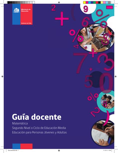 Guía docente Educación de Personas Jóvenes y Adultas