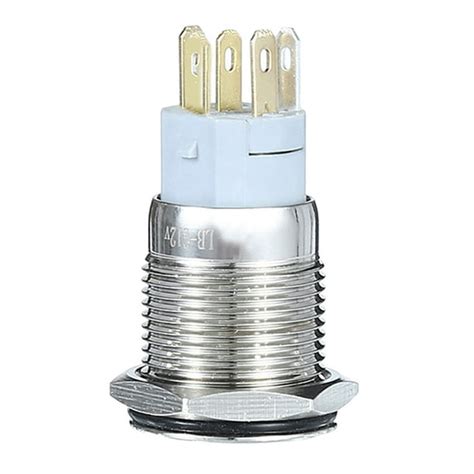 Interruptor De Botón Pulsador De Enclavamiento De 16 Mm Luz De Símbolo