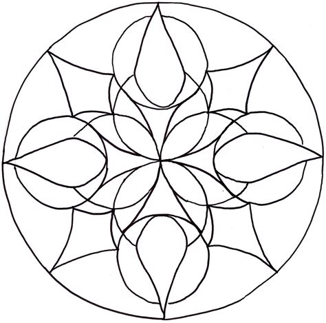 Simple Mandala Coloring Pages Pdf